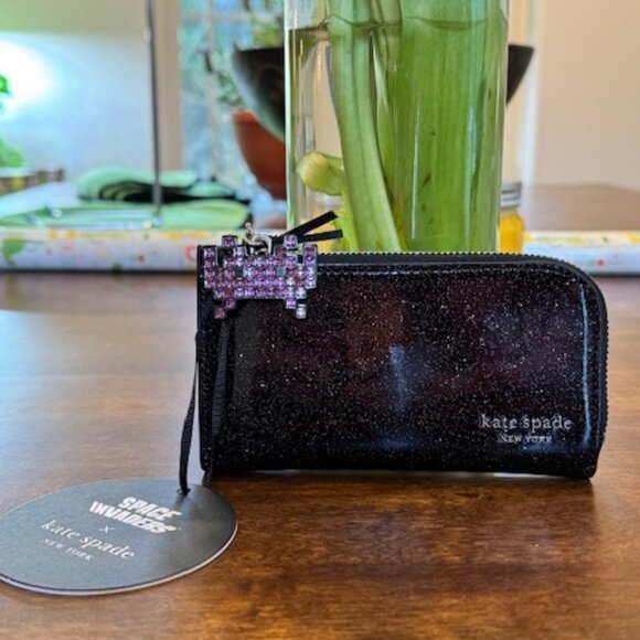 kate spade | Bags | Space Invaders X Kate Spade Glitter Patent Small ...